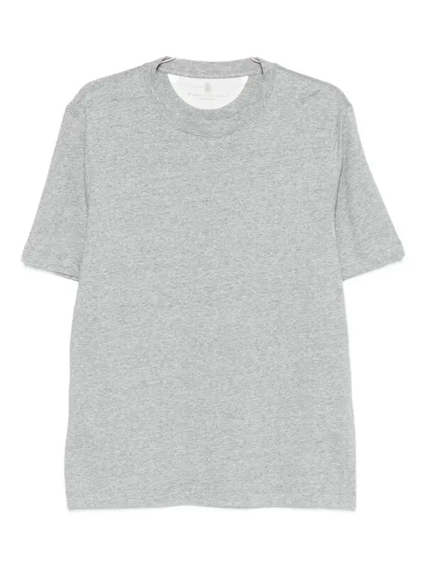 Brunello Cucinelli Linen Blend T-shirt - Grey