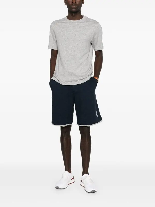 Brunello Cucinelli Linen Blend T-shirt - Grey