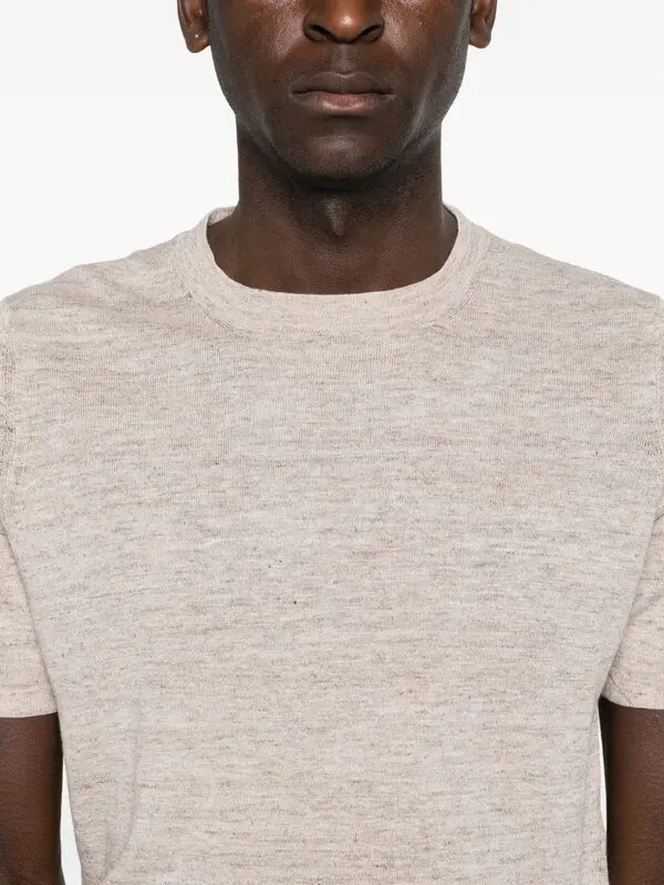 Brunello Cucinelli Linen Blend Sweater - Beige