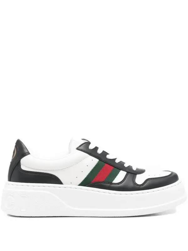 Gucci Chunky Leather Sneakers - Black