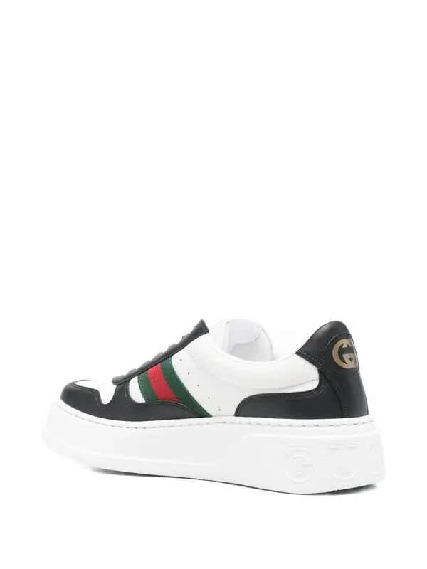 Gucci Chunky Leather Sneakers - Black