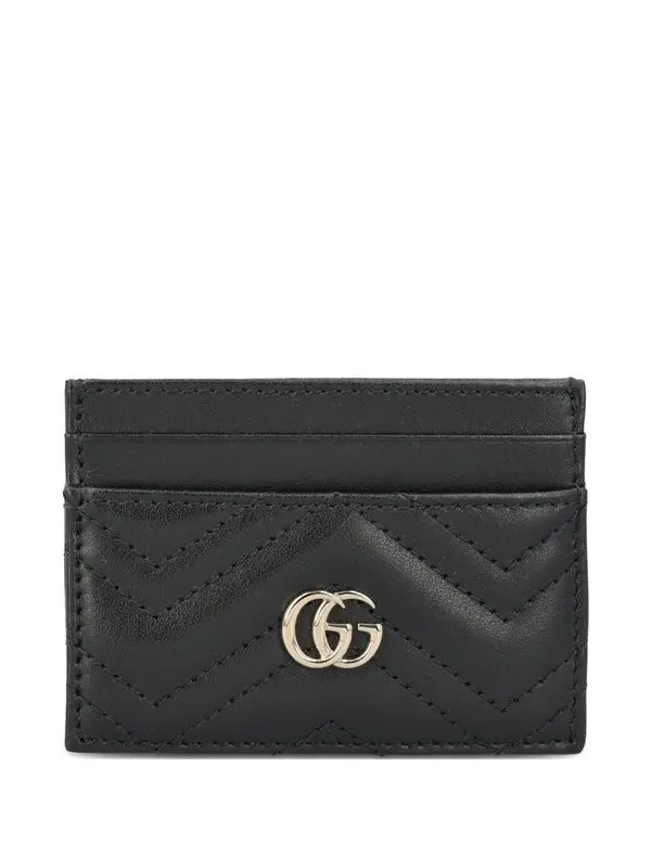 Gucci Gg Marmont Leather Card Case - Black