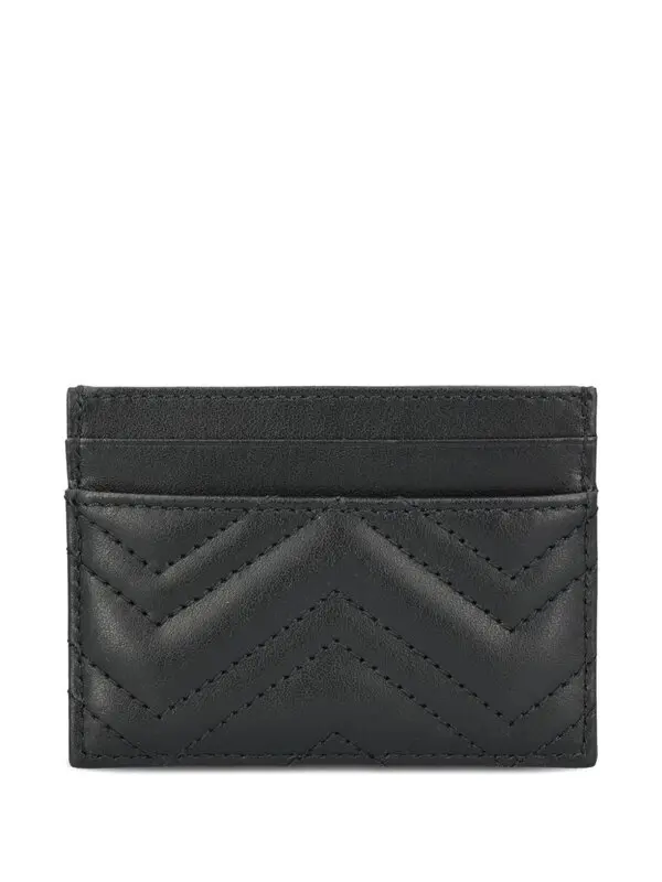 Gucci Gg Marmont Leather Card Case - Black