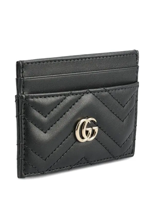Gucci Gg Marmont Leather Card Case - Black