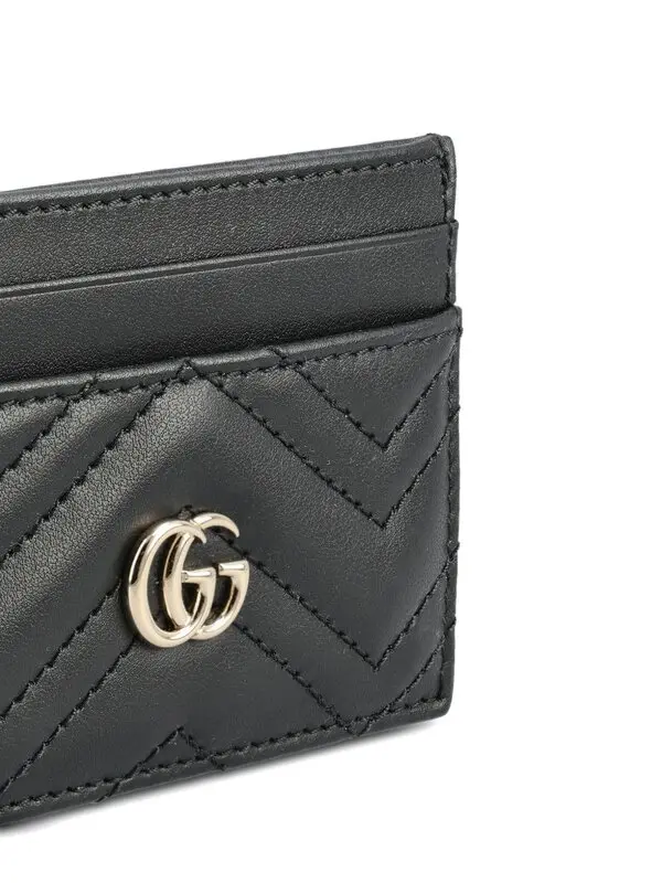 Gucci Gg Marmont Leather Card Case - Black