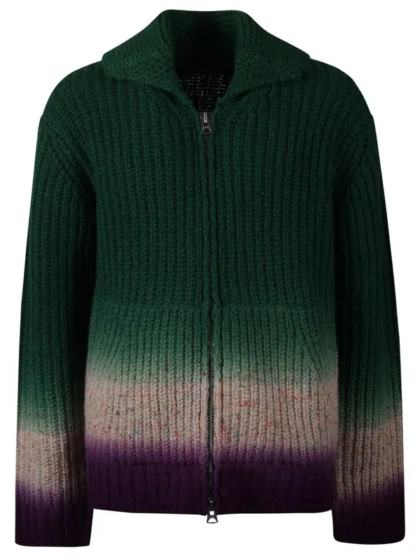 Sacai Wool Cardigan - Green
