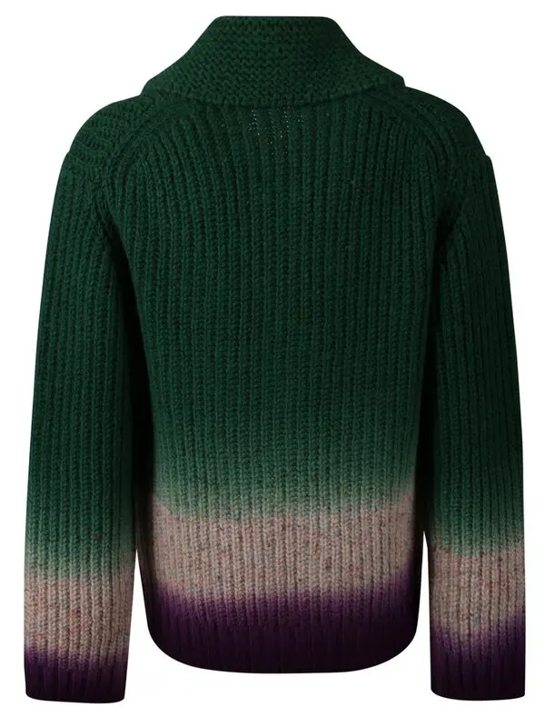 Sacai Wool Cardigan - Green