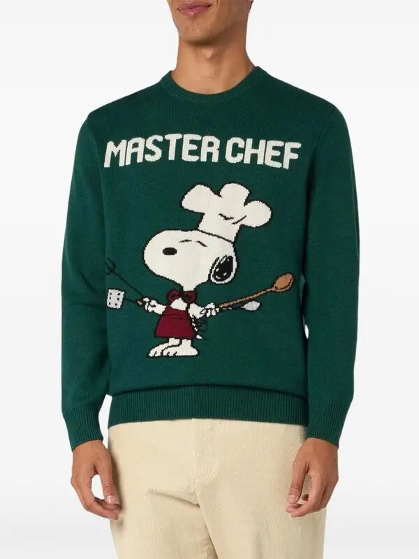 MC2 SAINT BARTH Graphic Print Crewneck Sweatshirt - Green