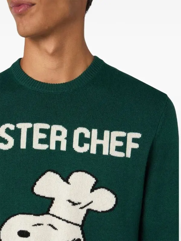 MC2 SAINT BARTH Graphic Print Crewneck Sweatshirt - Green