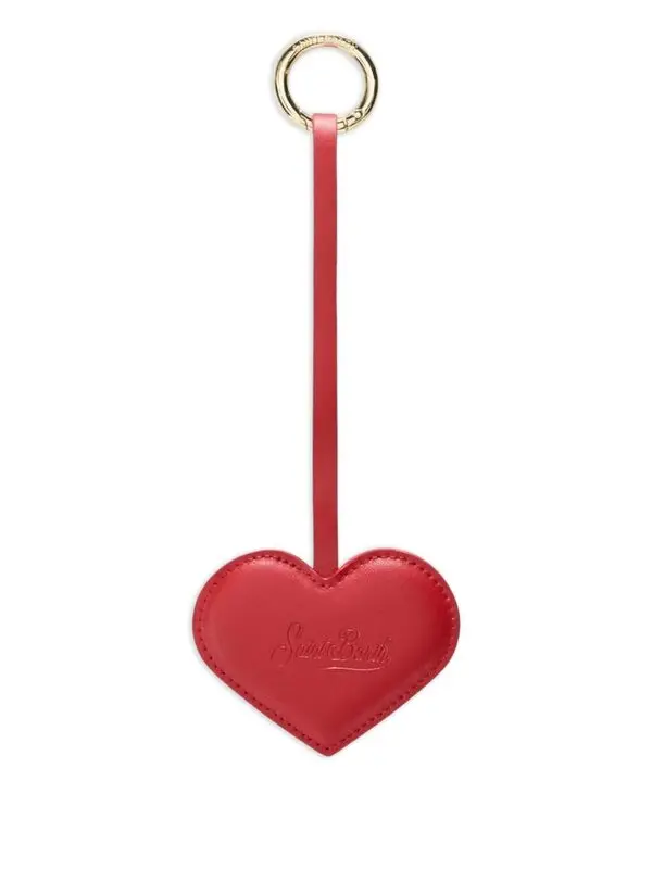 MC2 SAINT BARTH Leather Heart Charm - Red