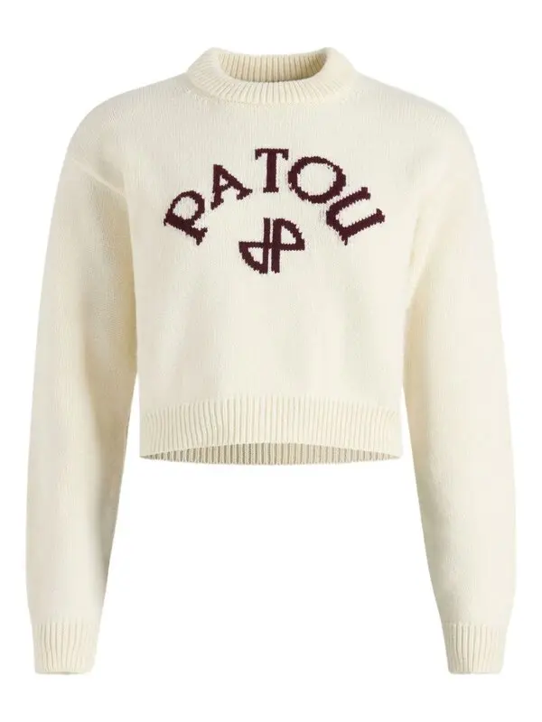 PATOU Sweater With Logo - White