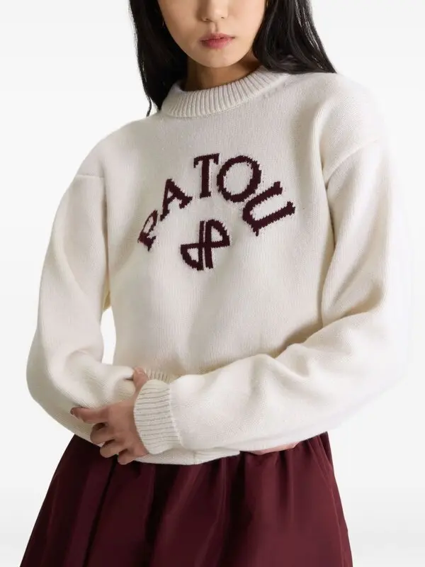 PATOU Sweater With Logo - White