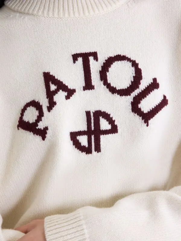 PATOU Sweater With Logo - White