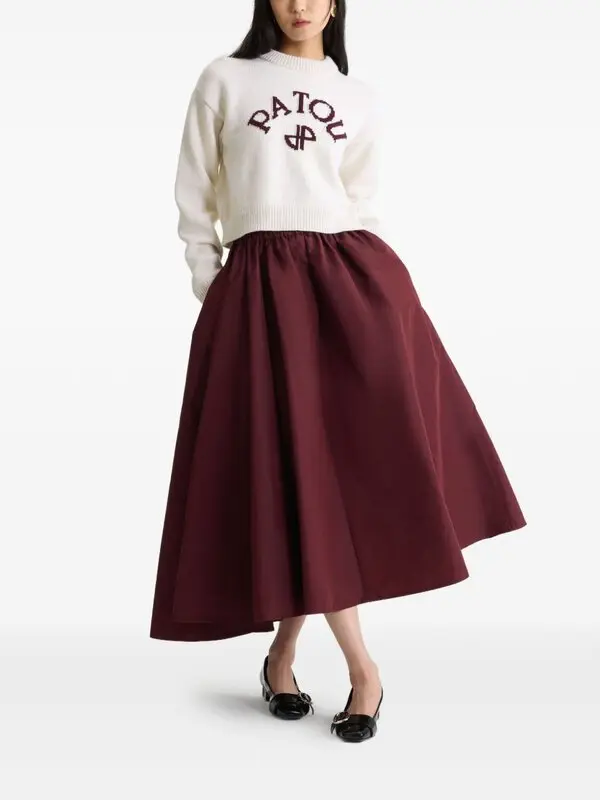 PATOU Sweater With Logo - White