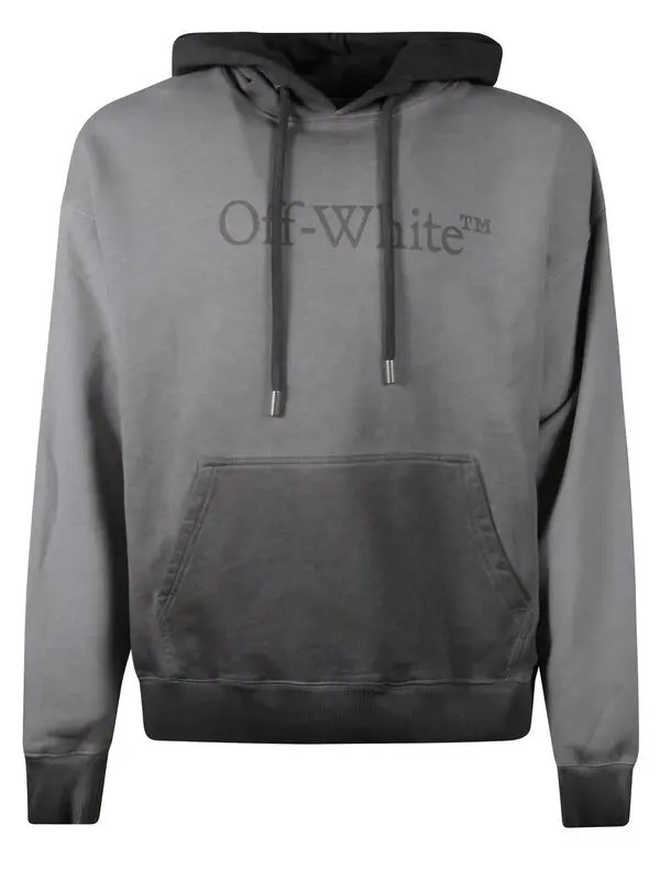 Off-White Logo Hoodie - Grey