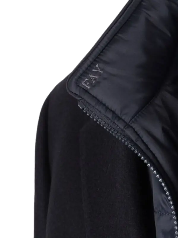 FAY Wool Bottoned Coat - Blue