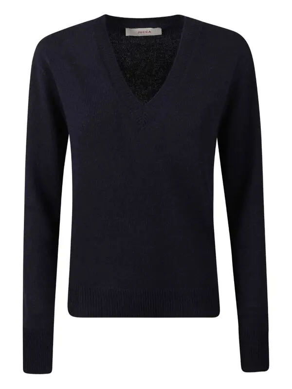 JUCCA V-neck Pullover - Blue