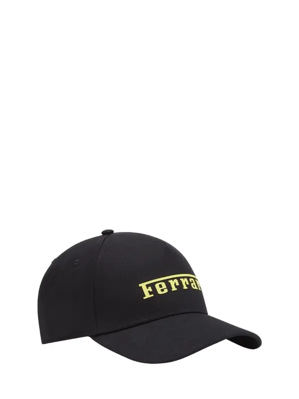FERRARI Baseball Cap With Logo - Black