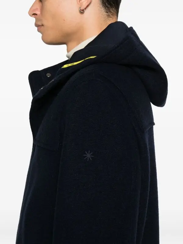 MANUEL RITZ Wool Coat - Blue