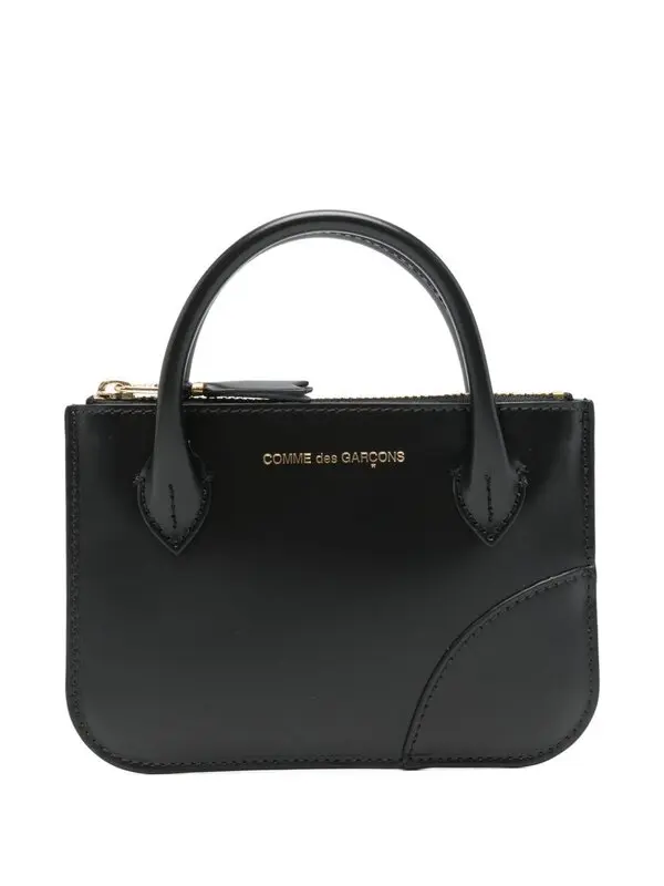 Comme Des Garçons Leather Credit Card Case - Black