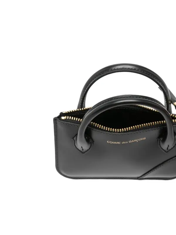 Comme Des Garçons Leather Credit Card Case - Black