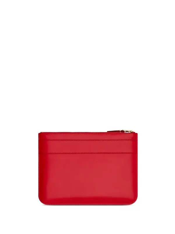 Comme Des Garçons Leather Card Case - Red