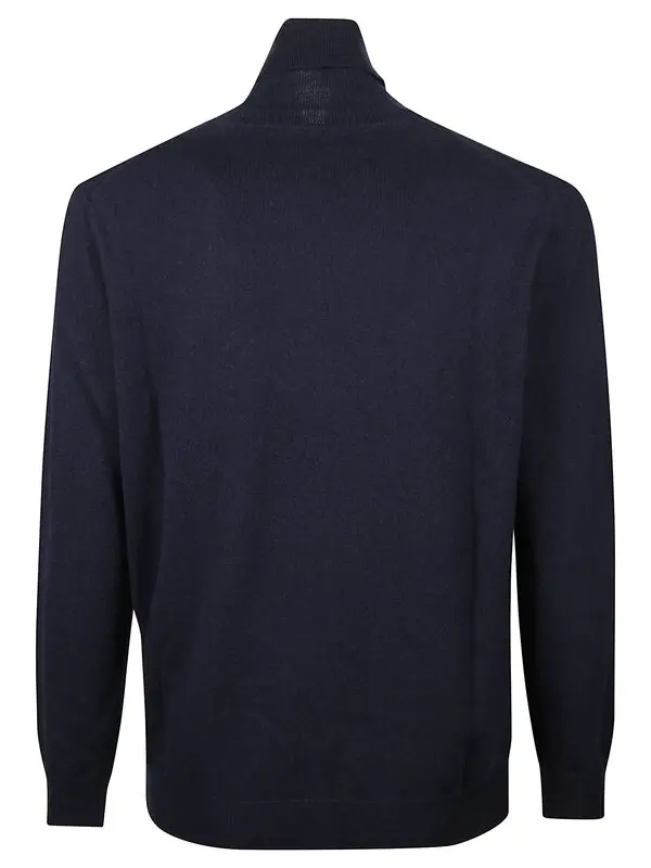 KANGRA Turtleneck Sweater - Blue