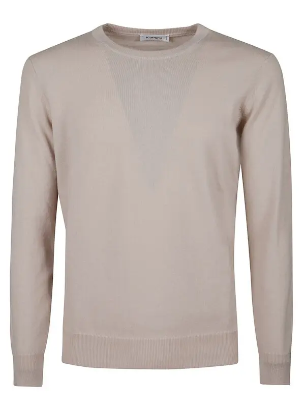 KANGRA Fine Wool Sweater - Beige