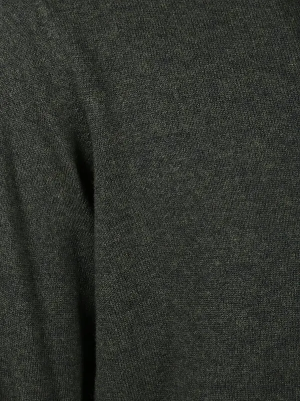 KANGRA Fine Wool Round Neck Sweater - Green