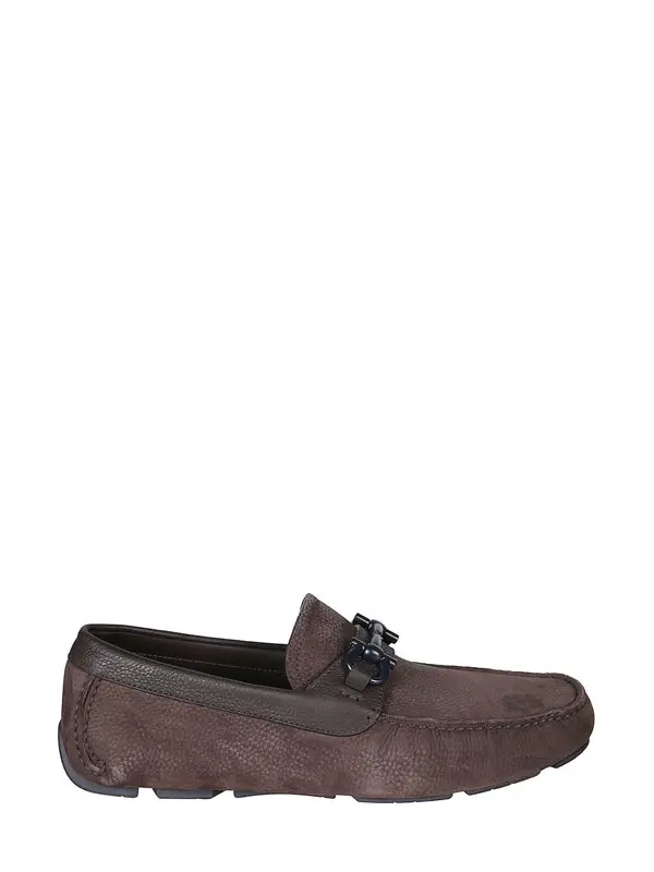 FERRAGAMO Leather Loafers - Brown