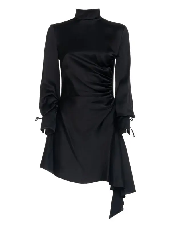 LES FILLES D'EVA Short Turtleneck Dress - Black