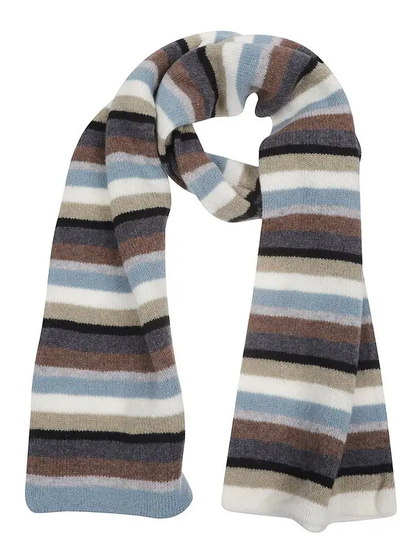 Paul Smith Kahlo Stripe Scarf - Black
