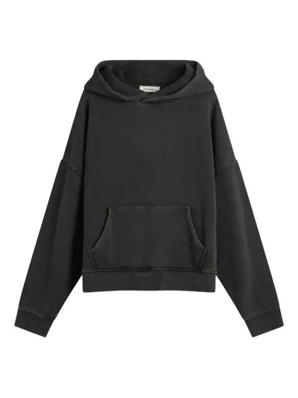 Entire Studios Heavy Hood Washed Cotton Hoodie - Black - 30% Off