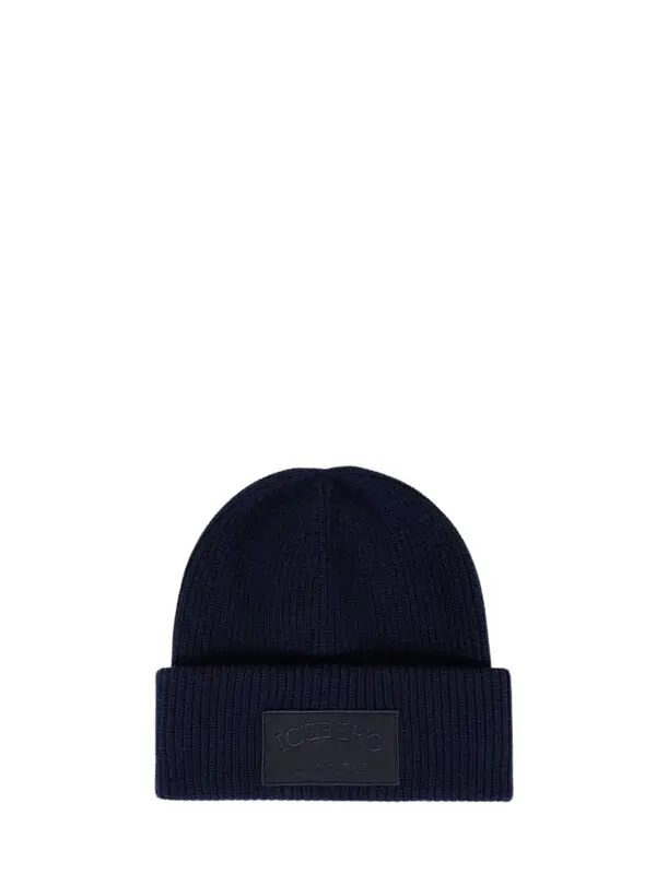 Iceberg Logo Beanie - Blue