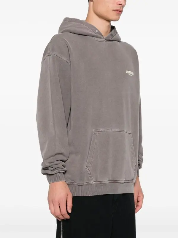 REPRESENT Hoodie With Logo - Brown