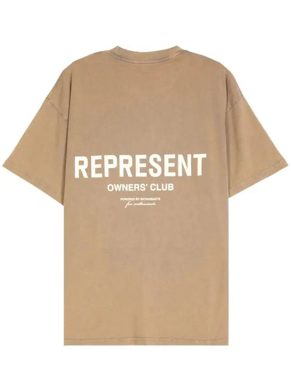 REPRESENT T-shirt With Logo - Beige