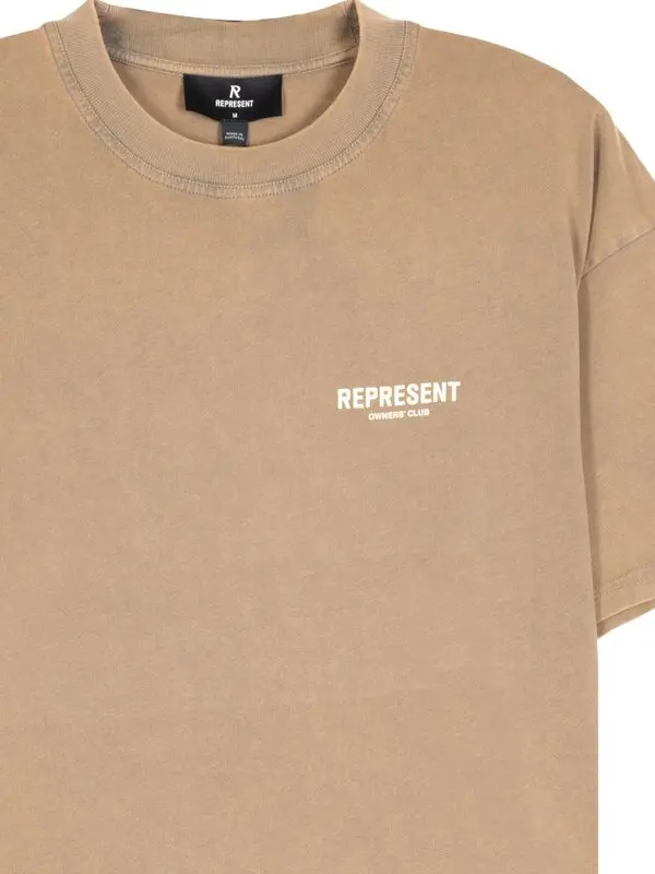 REPRESENT T-shirt With Logo - Beige