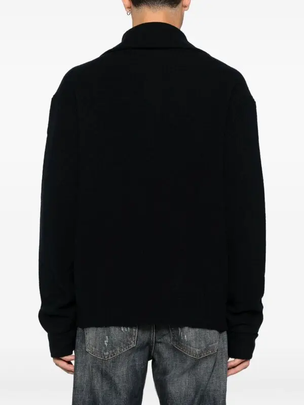 Emporio Armani Wool Turtle-neck Jumper - Blue