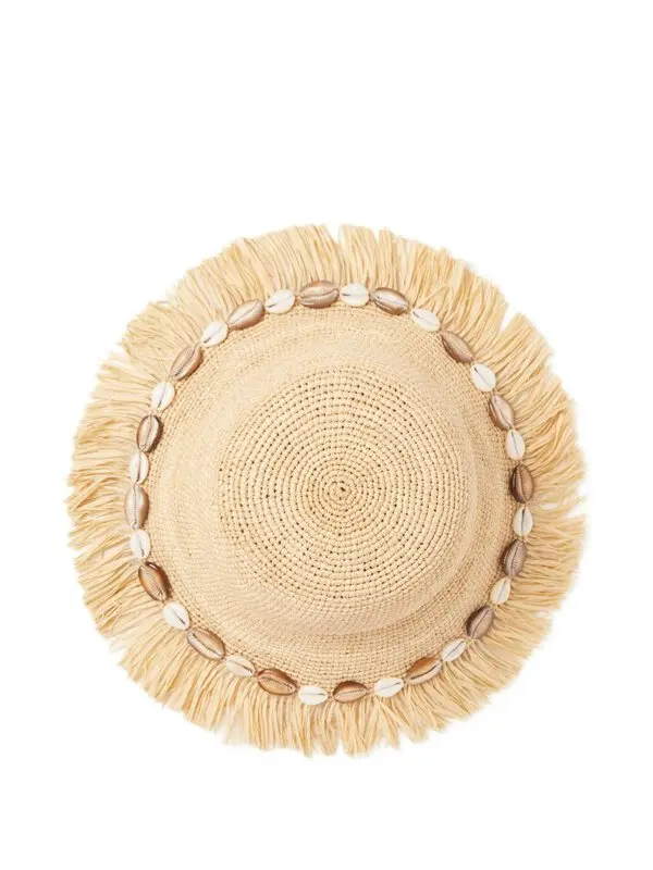 Alanui Chasing The Shadows Rafia Hat - Beige