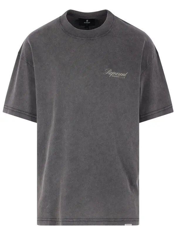 REPRESENT Owners Club Script T-shirt - Grey