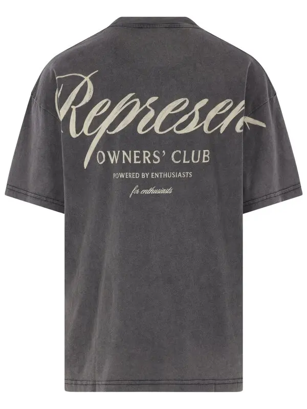 REPRESENT Owners Club Script T-shirt - Grey