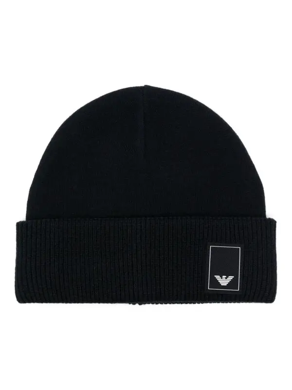 Emporio Armani Wool Beanie - Blue