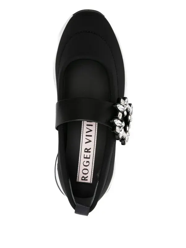ROGER VIVIER Viv Run Strass Ballerinas