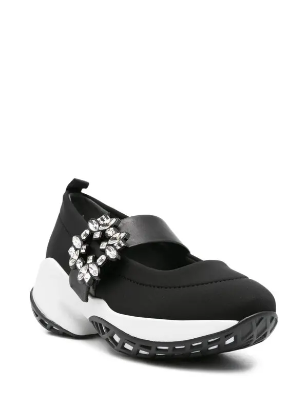 ROGER VIVIER Viv Run Strass Ballerinas