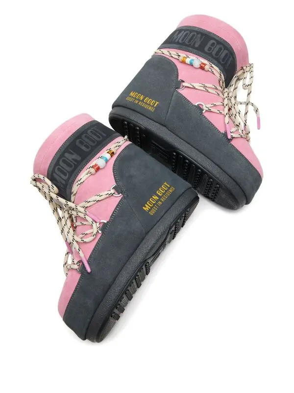 MOON BOOT X GUEST IN RESIDENCE Icon Low Suede Snow Boots - Grey