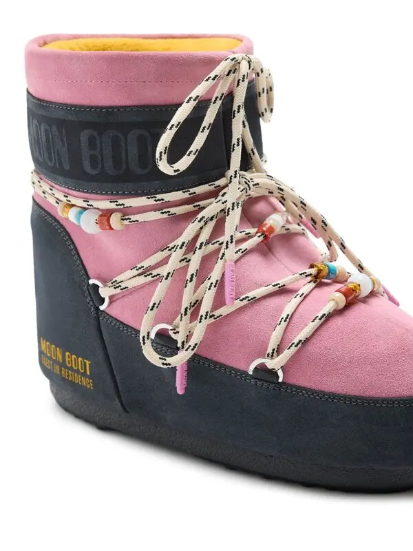MOON BOOT X GUEST IN RESIDENCE Icon Low Suede Snow Boots - Grey