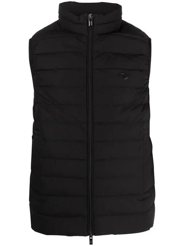 Emporio Armani Nylon Down Vest - Black