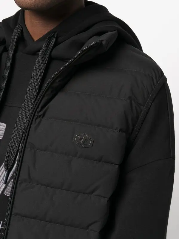 Emporio Armani Nylon Down Vest - Black