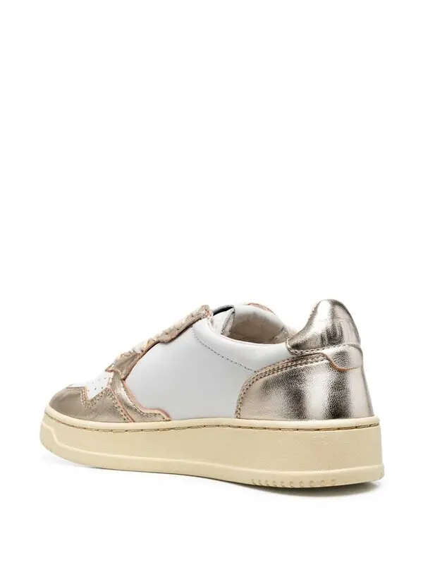 AUTRY Medialist Low Leather Sneakers - Silver