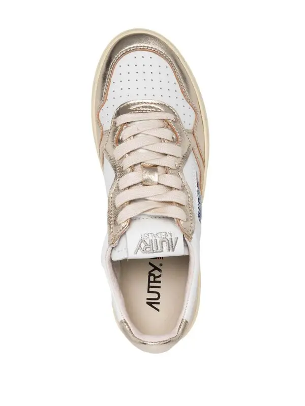 AUTRY Medialist Low Leather Sneakers - Silver